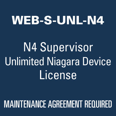WEB-S-UNL-N4 | Supervisor with Unlimited Niagara network connections.