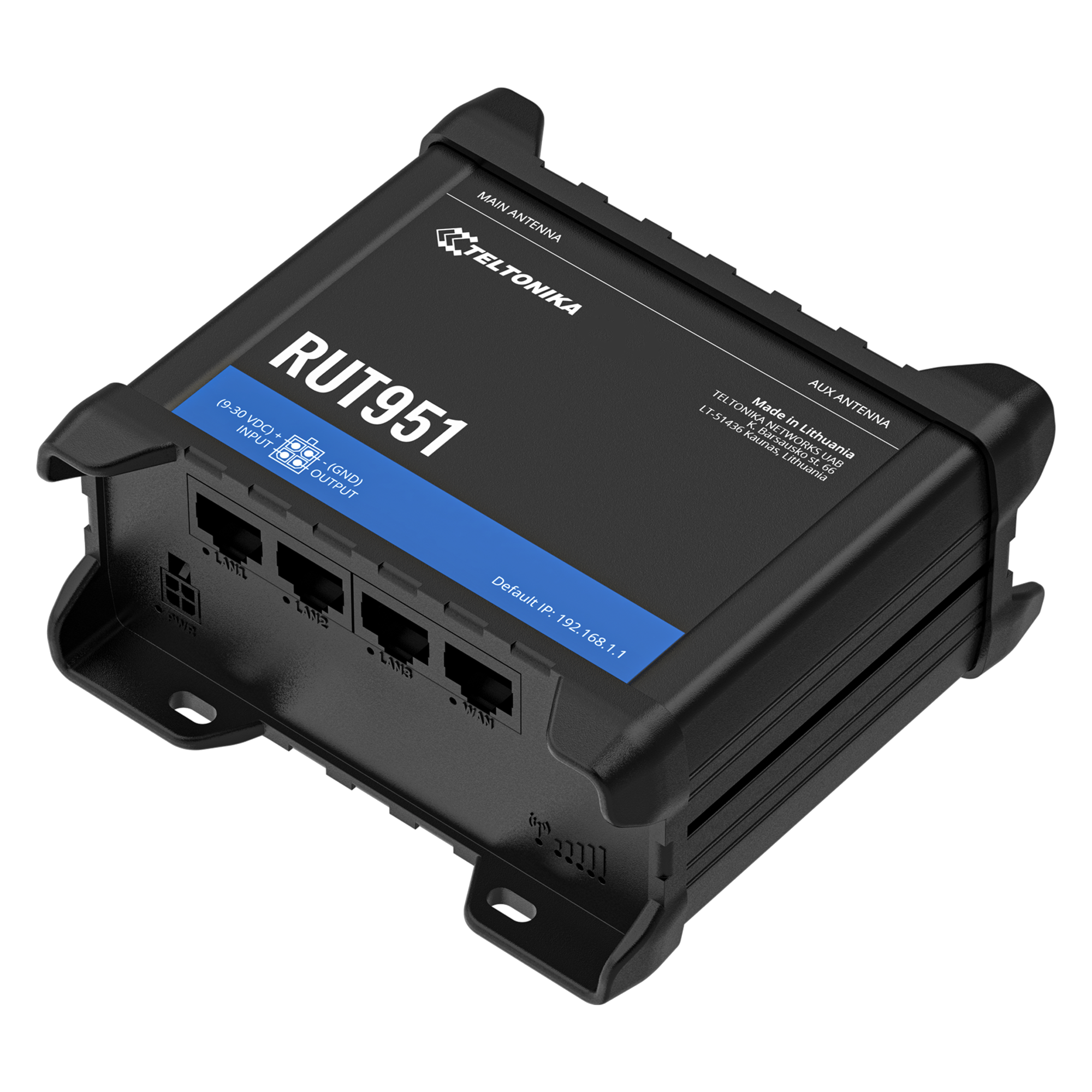 RUT951 | Compact industrial 4G (LTE) router equipped with 4x Ethernet ...