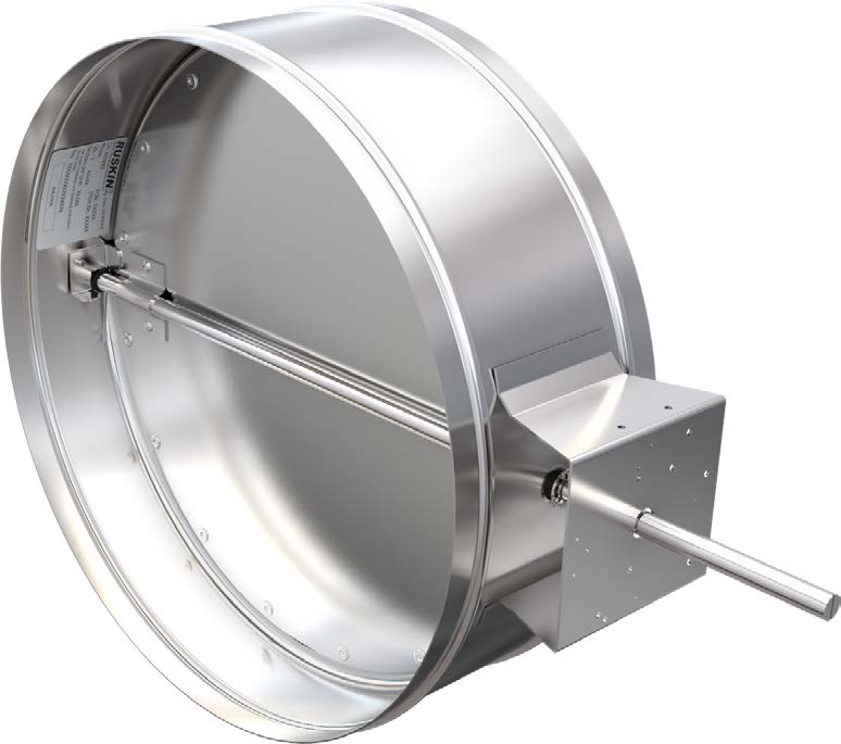 CDRS25-22 | Ruskin Round Zone/Bypass Damper 22"